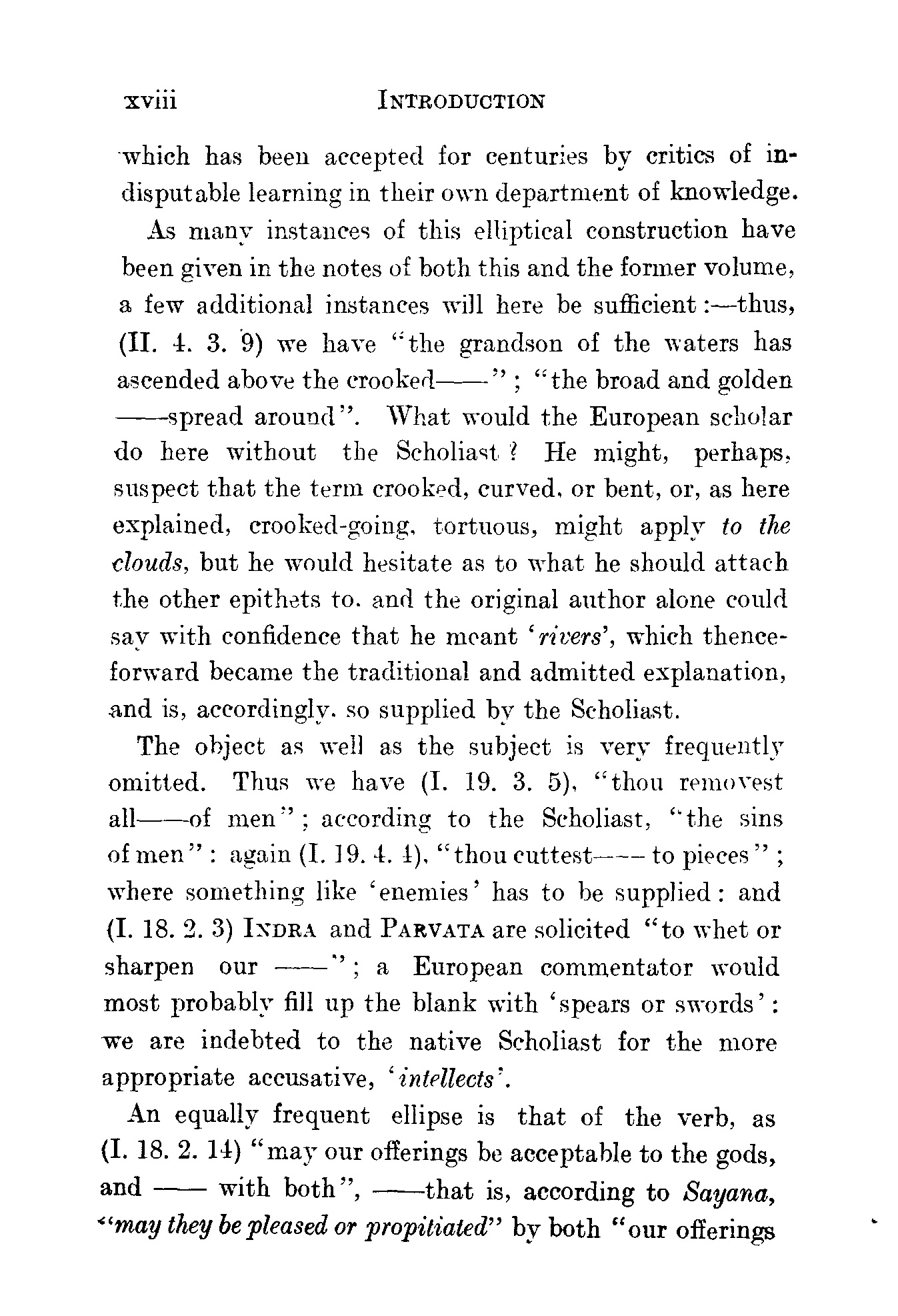 Commentary of Sayanacharya